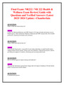 Final Exam: NR222 / NR 222 (NEW Update 2024/ 2025) Health & Wellness Review| Complete Guide with ...