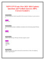 NFPT CPT Exam (New 2023/ 2024 Update) Questions and Verified Answers ...