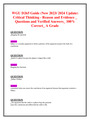 WGU D265 Guide (New 2023/ 2024 Update) Critical Thinking - Reason and ...