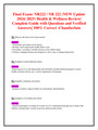 Final Exam: NR222 / NR 222 (NEW Update 2024/ 2025) Health & Wellness Review| Complete Guide with ...