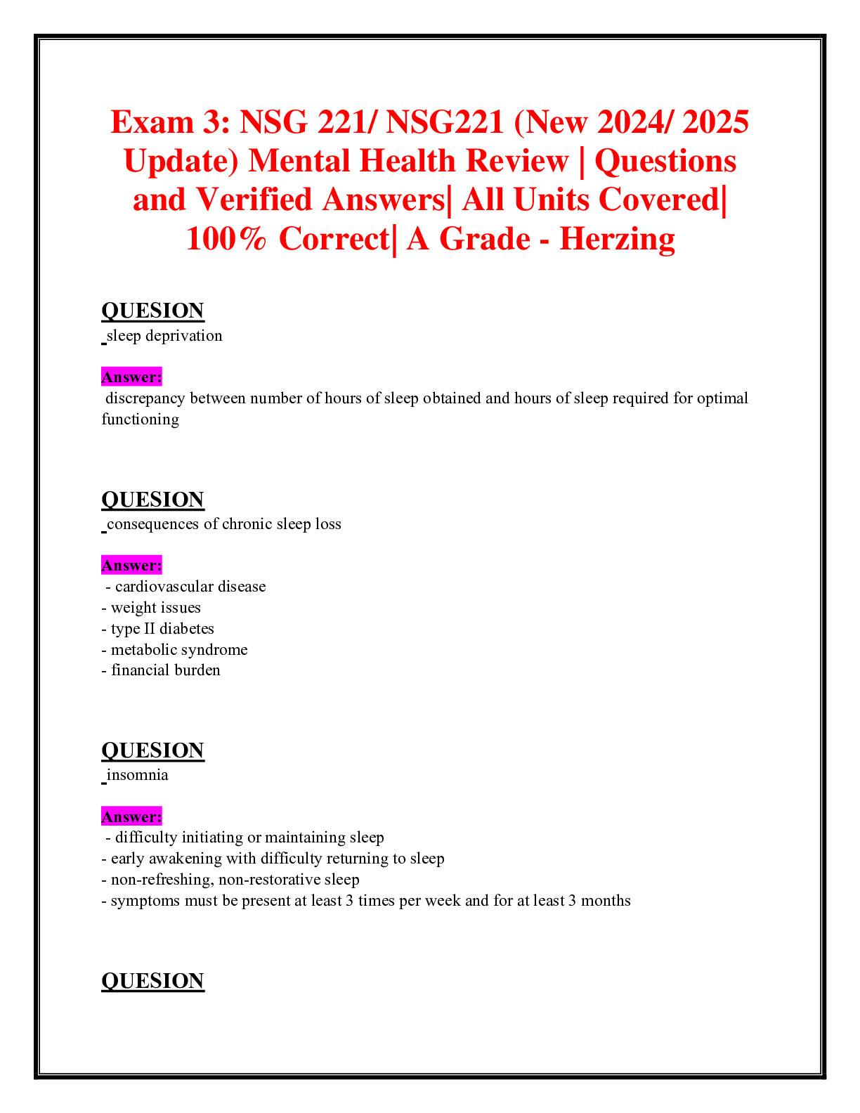 Exam 3 Review Answer Key CS440/ECE448: Artificial Intelligence