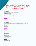 LRA 222 Final Exam - (2024/ 2025 Update) Questions and Verified Answers ...