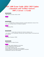 CON 1400 Exam Guide (2024/ 2025 Update) Questions and Verified Answers ...