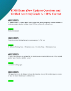 TIMS Exam Practice Questions & Answers 2024/2025 - DocMerit
