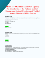 FEMA IS- 700.b Final Exam (New 2024/ 2025 Update) An Introduction to ...