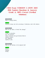 CBSI Exam VERSION 2 (NEW 2025/ 2026 Update) Questions and Answers ...