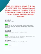 BIOD 151/ BIOD151 Module 3 and Lab 3: (NEW 2025/ 2026 Update) Essential ...
