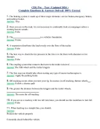 CDL Pre – Test ( Updated 2024 ) Complete Questions and Answers (Solved ...