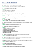 ACLS basics and STEMI ( Updated 2024 ) Complete Questions & Answers (Solved) 100% Correct - DocMerit