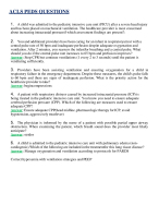 ACLS Peds ( Updated 2024 ) Complete Questions & Answers (Solved) 100% ...