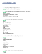 ACLS Study Cards ( Updated 2024 ) Complete Questions & Answers (Solved ...