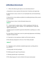 CPPS PRACTICE EXAM - CULTURE 100% VERIFIED ANSWERS 2024/2025 STUDY SET - DocMerit