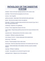 PATHOLOGY OF THE DIGESTIVE SYSTEM - DocMerit