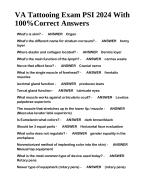 TATTOO EXAM 2024, TATTOO AND BODY PIERCING EXAM 2024, OREGON TATTOO ...