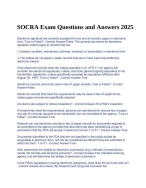 SOCRA Exam Questions and Answers 2025, SOCRA Exam Questions and 100 ...