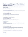Mastering A&P Chapter 7 - The Skeleton Review Test 2023. - DocMerit