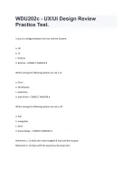 WDU202c - UX/UI Design Review Practice Test. - DocMerit