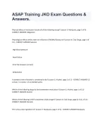 Alcohol and Substance Abuse Prevention (JKO) Prep Exam Questions and ...