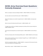 GCSS- ARMY OVERVIEW TEST 1 EXAM 2024 - DocMerit