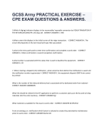 GCSS Army PRACTICAL EXERCISE –CPE EXAM QUESTIONS & ANSWERS. - DocMerit