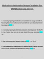 Medication Administration Dosage Calculation Test - DocMerit