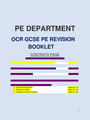 OCR GCSE BIOLOGY NOTES and PE REVISION BOOKLET - DocMerit