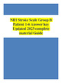 NIH Stroke Scale Group B Patient 1-6 Answer key Updated - DocMerit