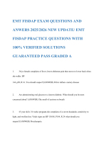 EMT FISDAP EXAM QUESTIONS AND ANWERS 2025/2026 NEW UPDATE/ EMT FISDAP PRACTICE QUESTIONS - DocMerit