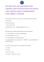 NHA PRACTICE EKG ASSESSMENT EKG CERTIFICATION EXAM 2025/2026 NEW UPDATE ...