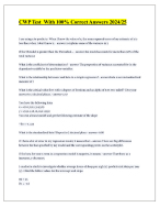 CWP Test With 100% Correct Answers 2024/2025 - DocMerit