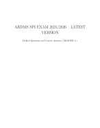 ARDMS SPI Exam 2025/2026 – Latest Version – Verified Questions and ...