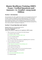 Master Resilience Training (MRT) Exam & Level 1 Course – Complete ...