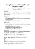 CompTIA Server+ (SK0-005) Exam | 2025/2026 Edition – Real Exam ...