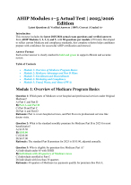 AHIP Modules 1–5 Actual Test | 2025/2026 Edition – Latest Questions ...