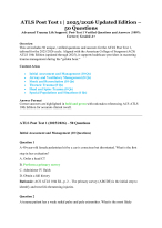 ATLS Post Test 1–4 | 2025/2026 Updated Edition | 200 Verified Questions ...