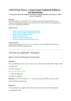 ATLS Post Test 1–4 | 2025/2026 Updated Edition | 200 Verified Questions ...