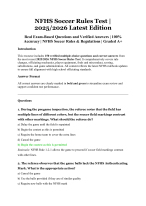 NFHS Soccer Rules Test | 2025/2026 Latest Edition | Real Exam-Based ...