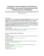 Emergency Nurse Practitioner (ENP) Board Certification | 2025/2026 Exam ...