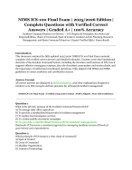 NIMS ICS-100 Final Exam 2025/2026 – Complete Questions with Verified ...