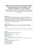 NIMS ICS-200 Final Exam 2025/2026 – Complete Questions with Verified ...