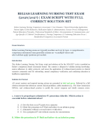 Relias Learning Nursing Test Exam (2026/2027) – Nursing Competency ...