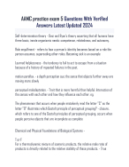 AAMC practice exam 5 Questions With Verified Answers Latest Updated ...