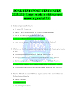SOAL TEST (POST TEST) (ATLS 2023/2024 Latest update - DocMerit