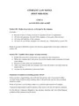 Here are the detailed Company Law Notes for Financial Statements ...