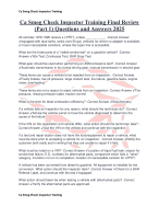 Ca Smog Check Inspector Training Final Review (Part 1) Questions and ...