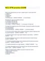 NCC EFM practice EXAM - DocMerit