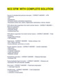 NCC EFM WITH COMPLETE SOLUTION - DocMerit