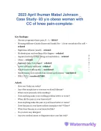2026 April Ihuman Mabel Johnson Case Study 83 yo obese woman with CC of ...