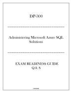 DP-300 Administering Microsoft Azure SQL Solutions - Updated Exam Readiness Guide 2024 - DocMerit