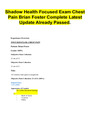 Shadow Health Focused Exam Chest Pain Brian Foster Complete Latest ...
